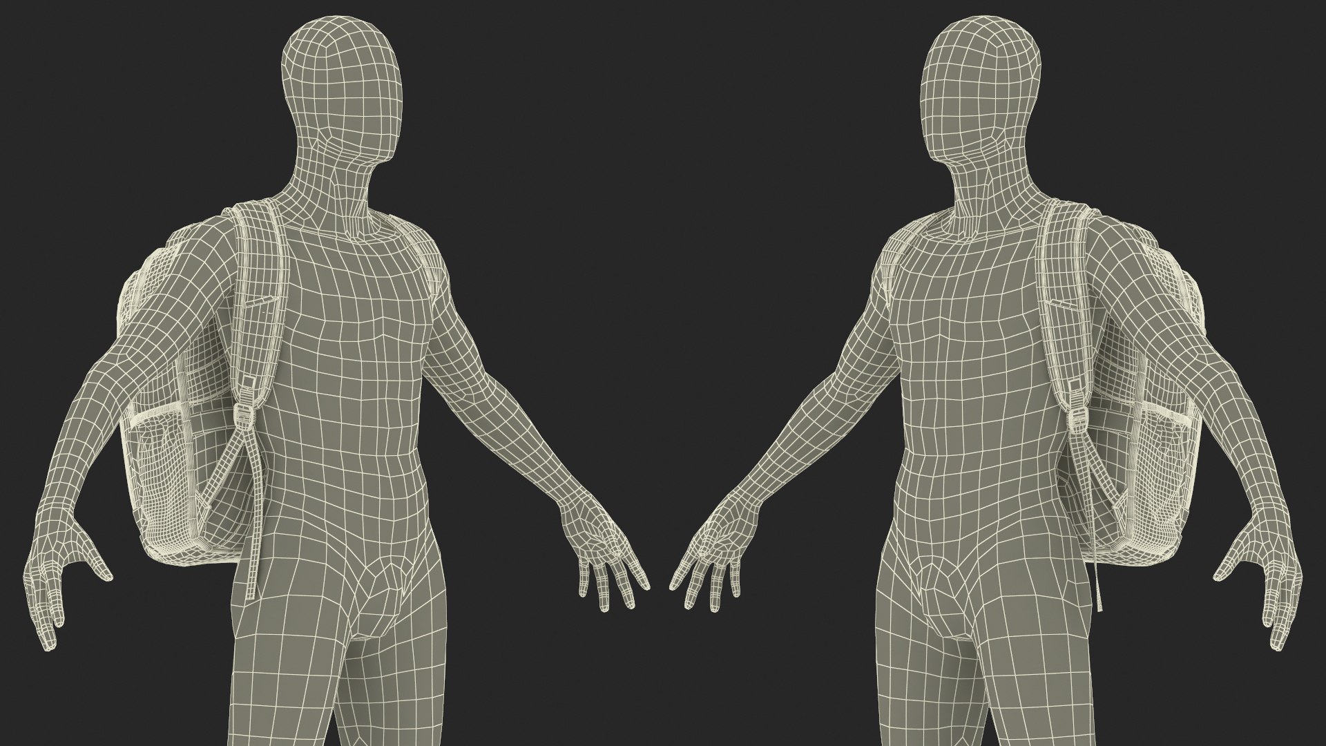 Travel Laptop Computer Backpack on Mannequin 3D model - TurboSquid 2113314