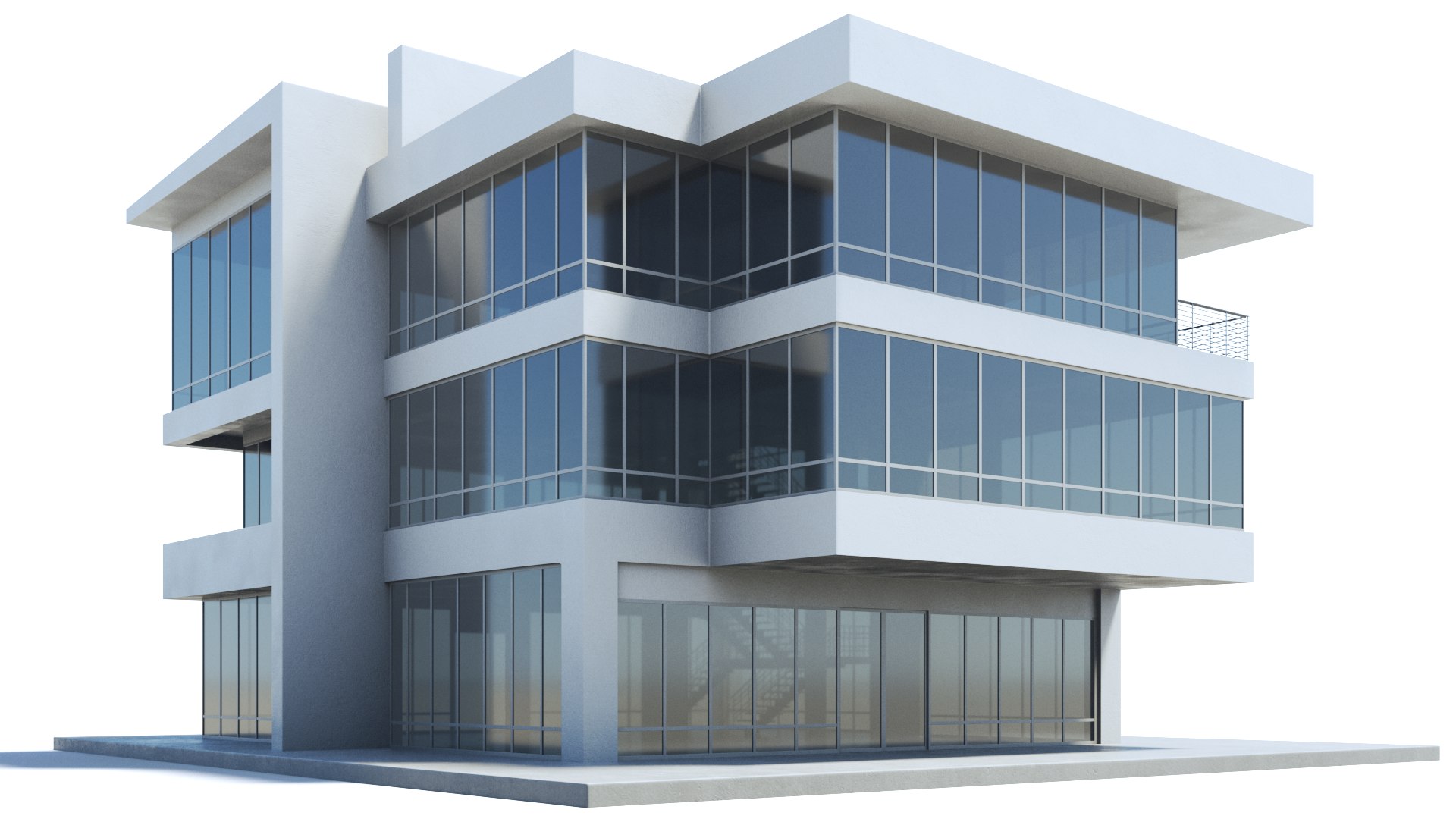 3D Office Building - TurboSquid 2139519