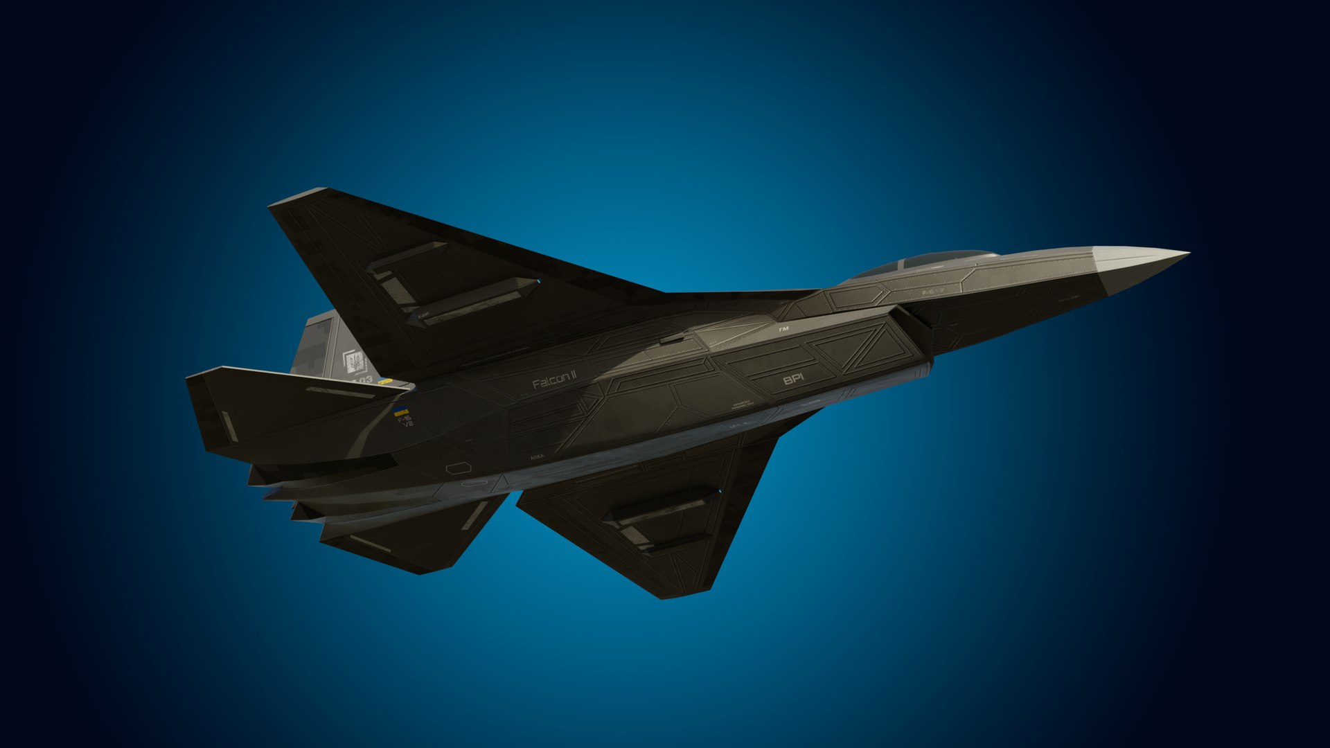 F-16 V2 Low-Poly Game Ready With PBR Textures Low-poly 3D Model Model ...