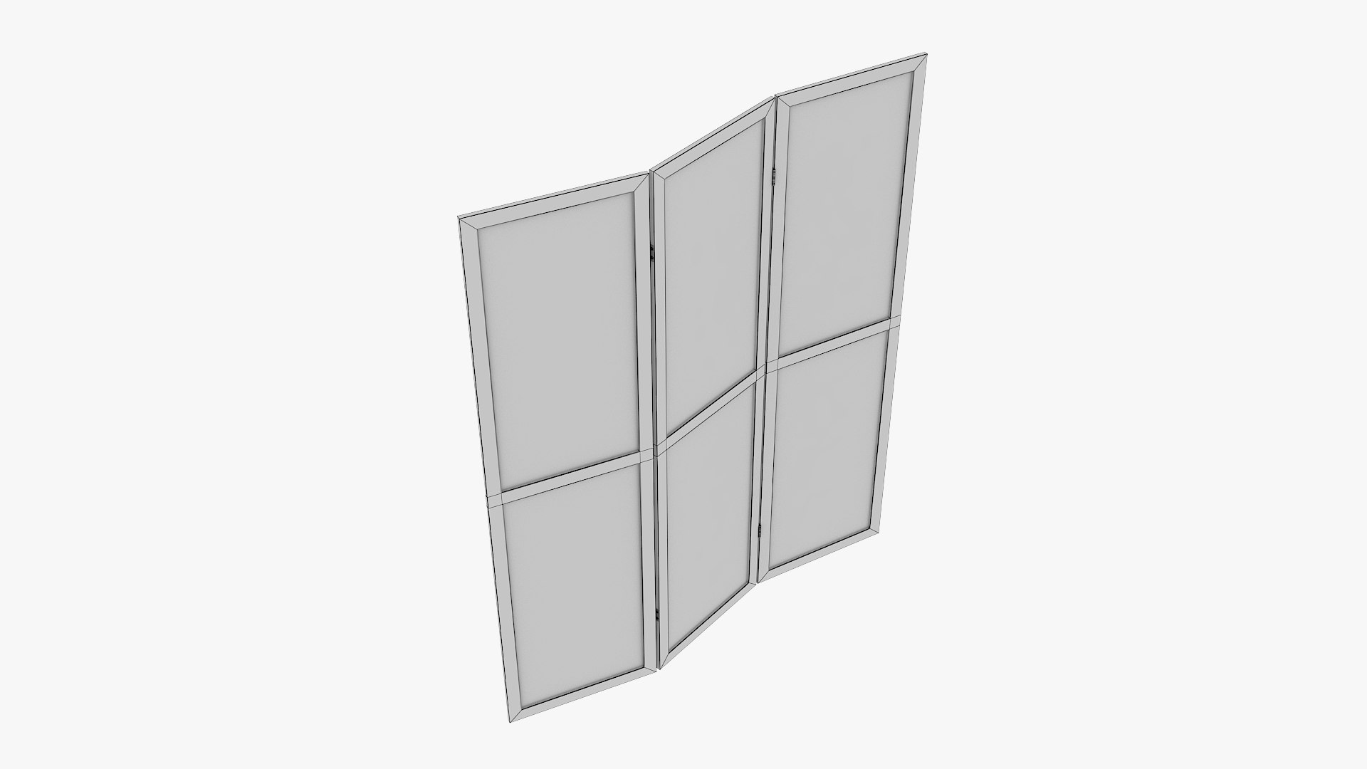 Folding Screen 3D Model - TurboSquid 1326362