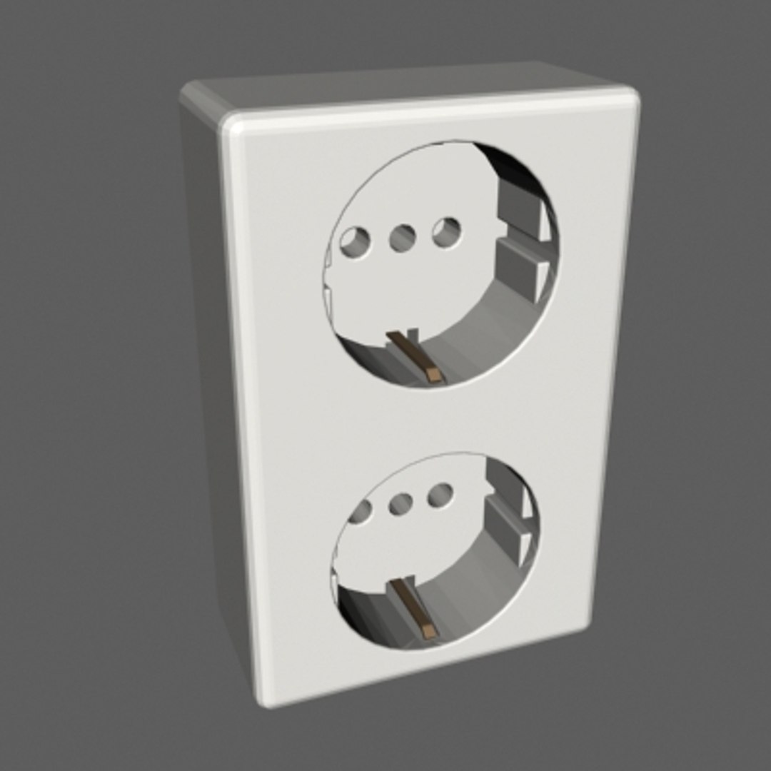 power outlet 3d max