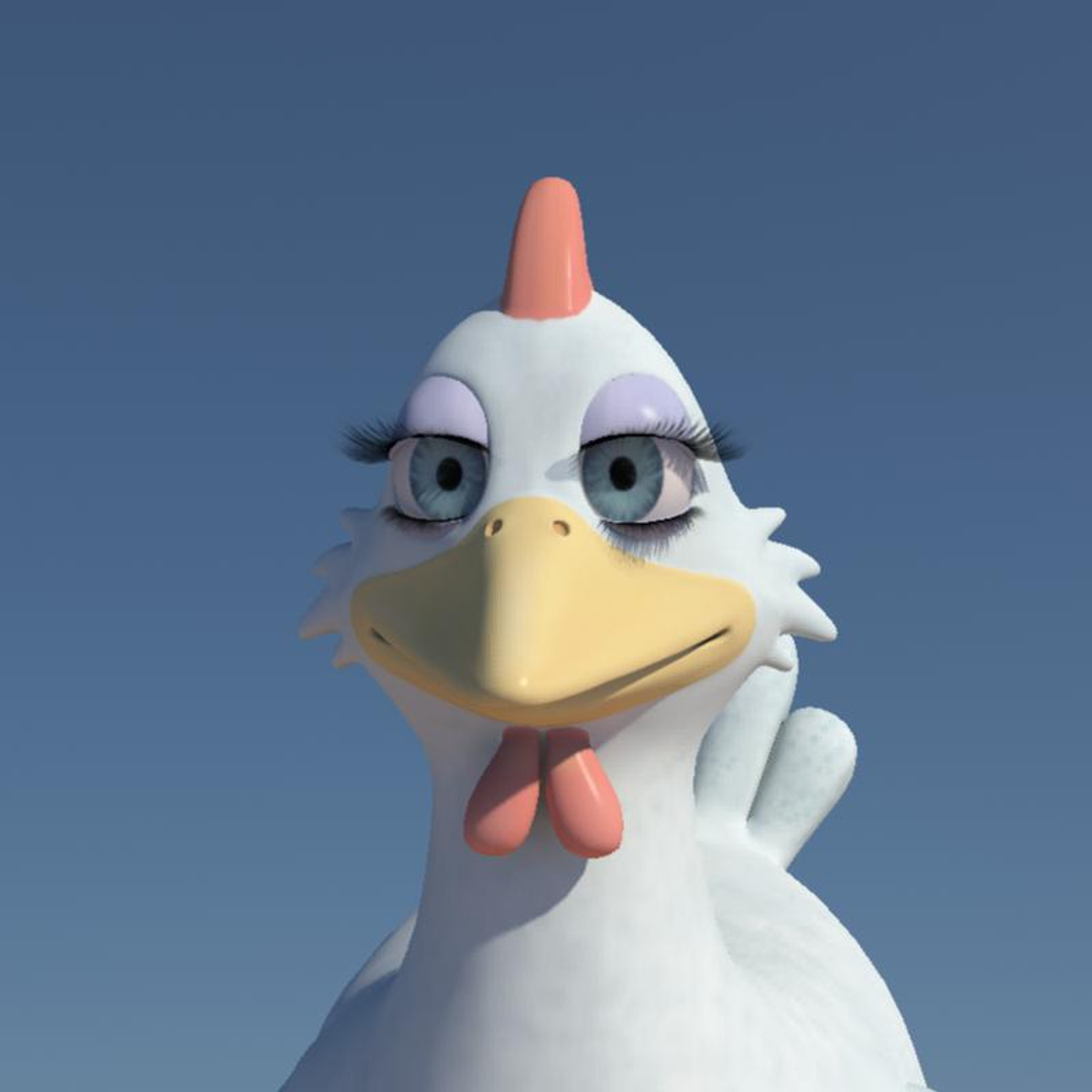 Cartoon Chicken Rigged Morphs Model - TurboSquid 1246856