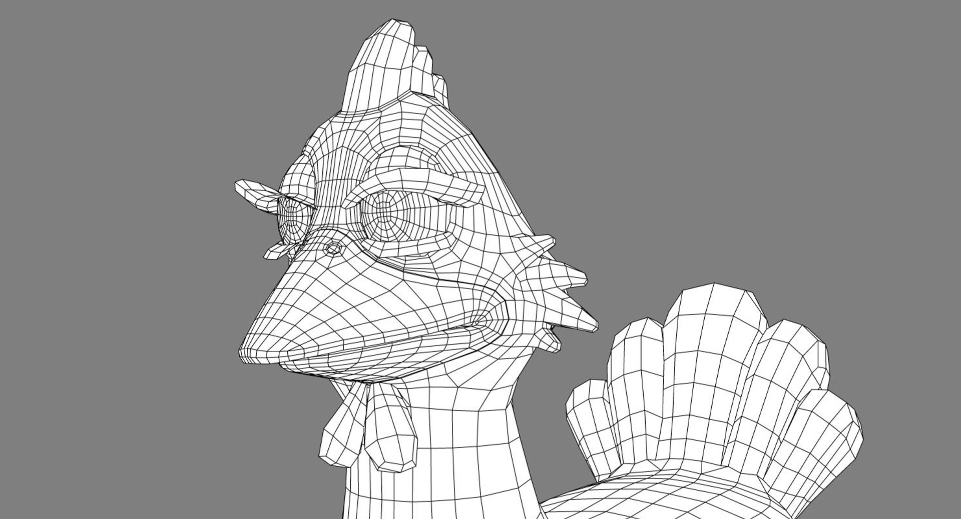 Cartoon chicken rigged morphs model - TurboSquid 1246856