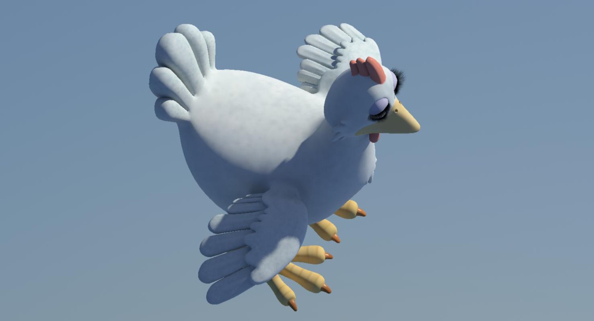 Cartoon Chicken Rigged Morphs Model - TurboSquid 1246856