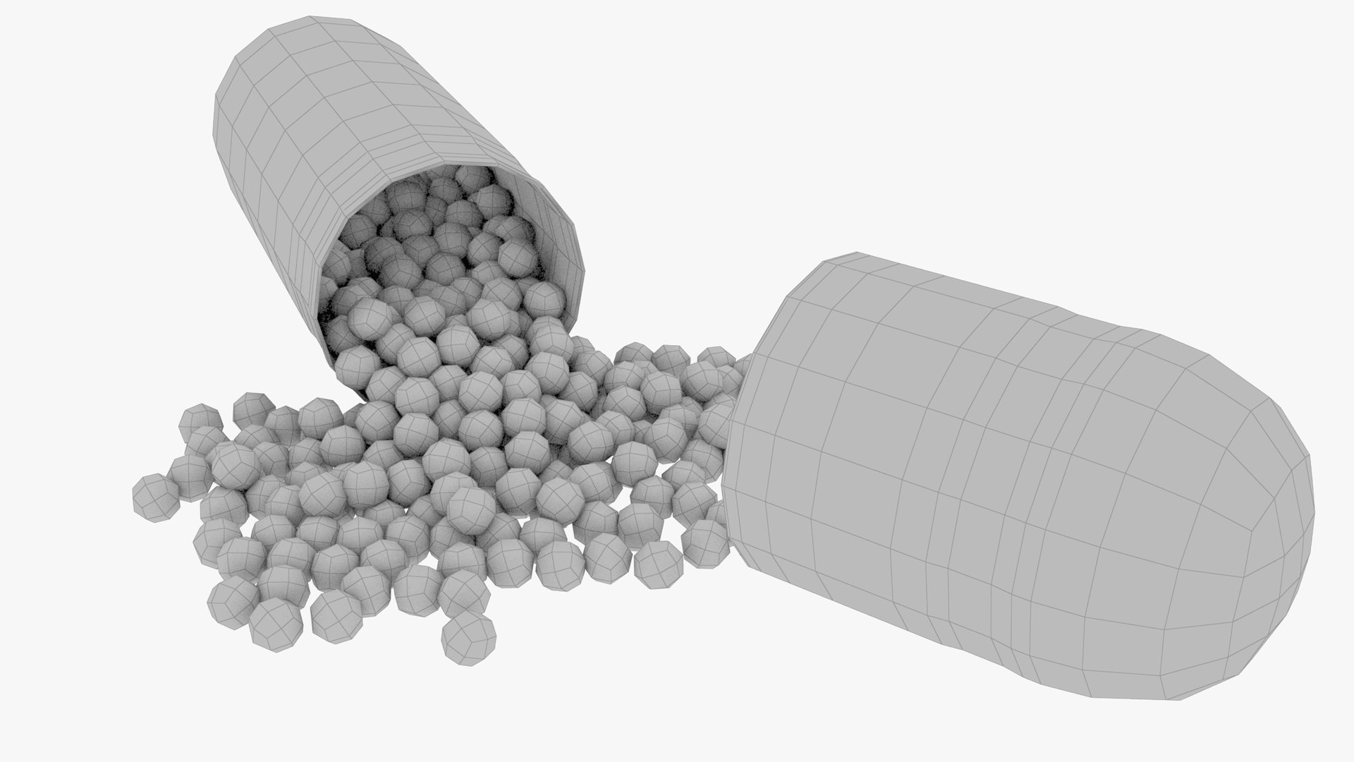 Opened Capsule 3D Model - TurboSquid 1553798