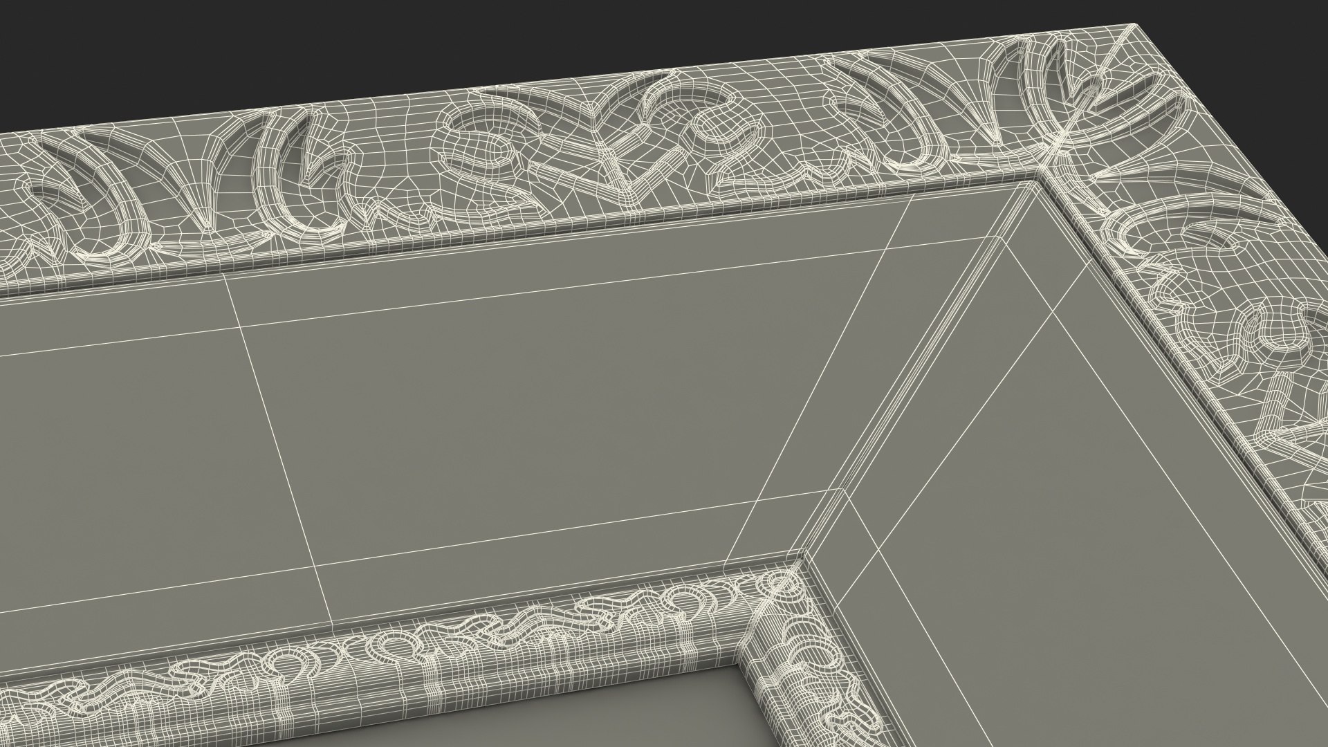 Ornate Picture Frame with Picture 3D model - TurboSquid 1992422
