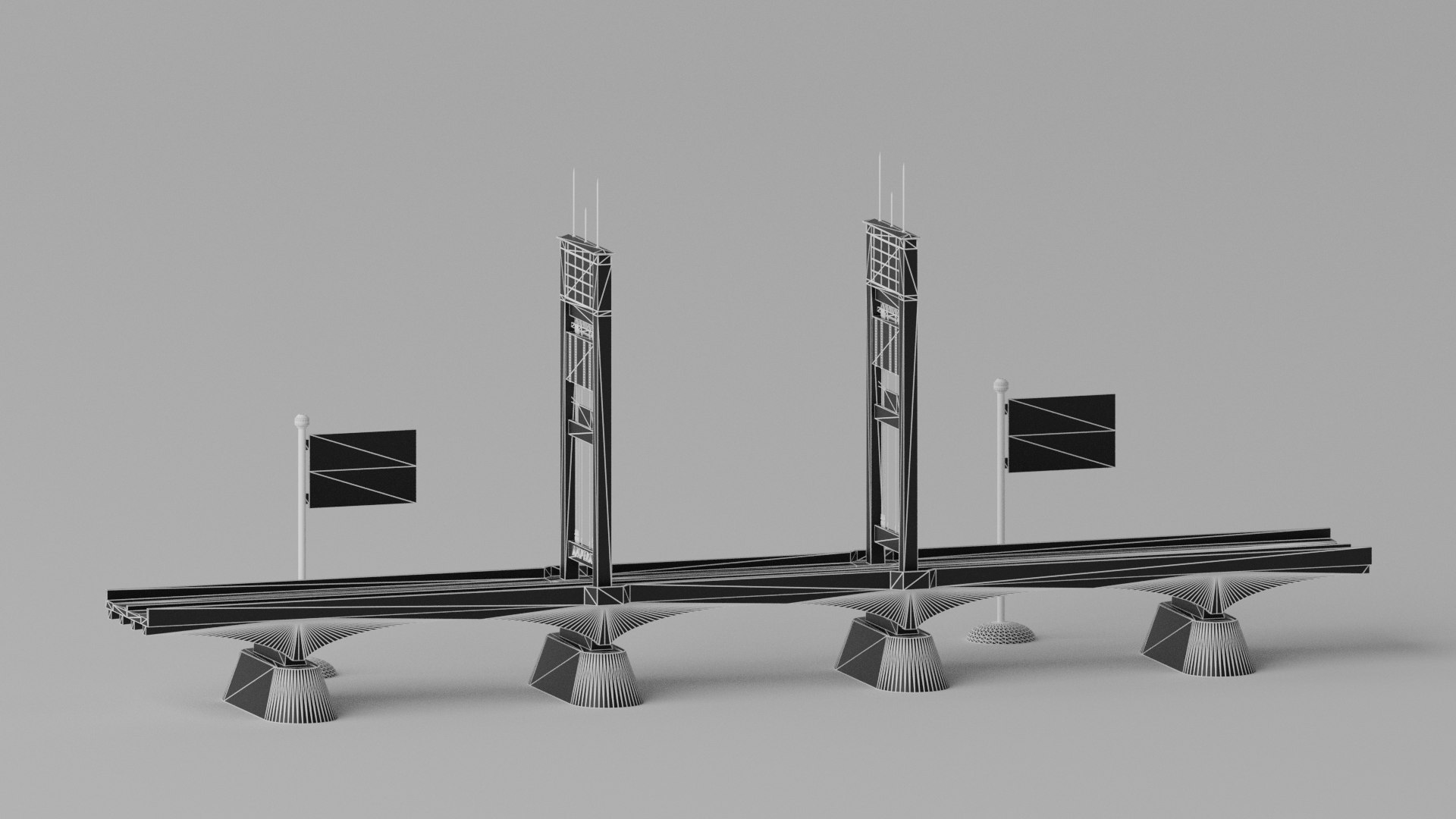 Ampera Bridge Palembang Indonesia 3D Model - TurboSquid 2202062