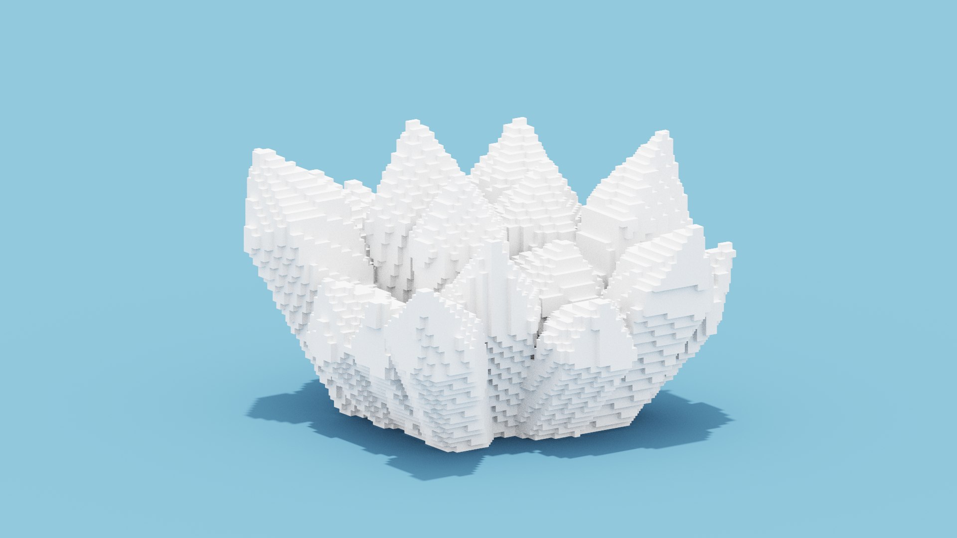 White Voxel Crystal 3D 모델 - TurboSquid 2042378