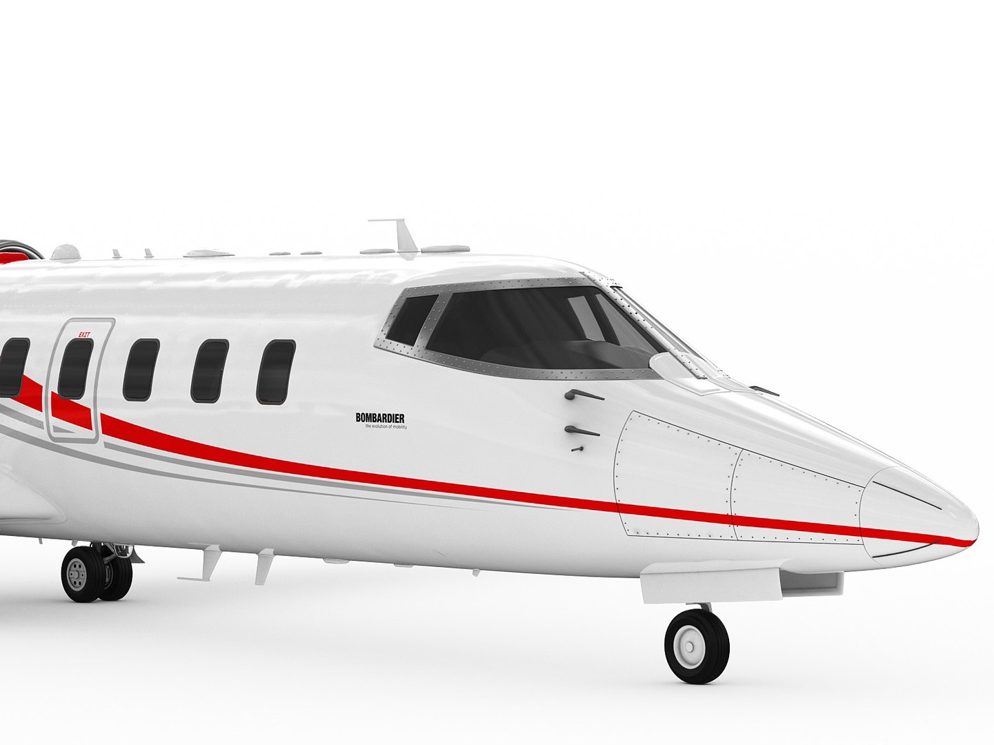 3d Learjet 60 Jet