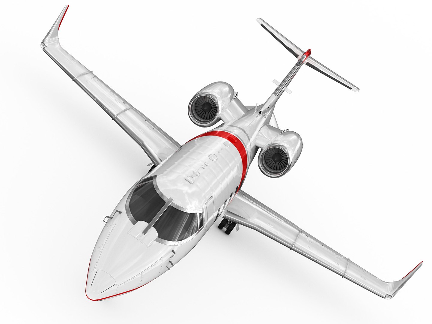 3d Learjet 60 Jet