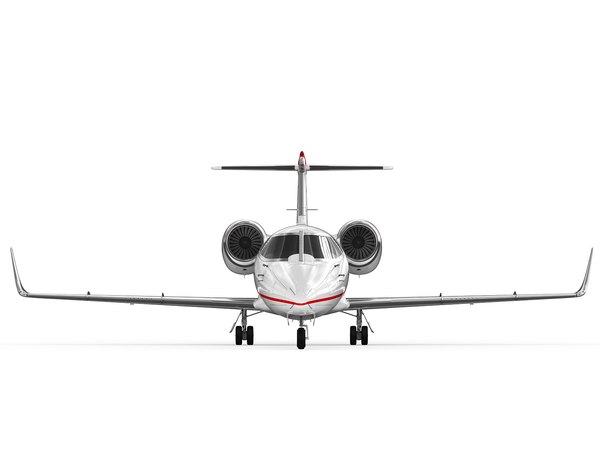 3d learjet 60 jet