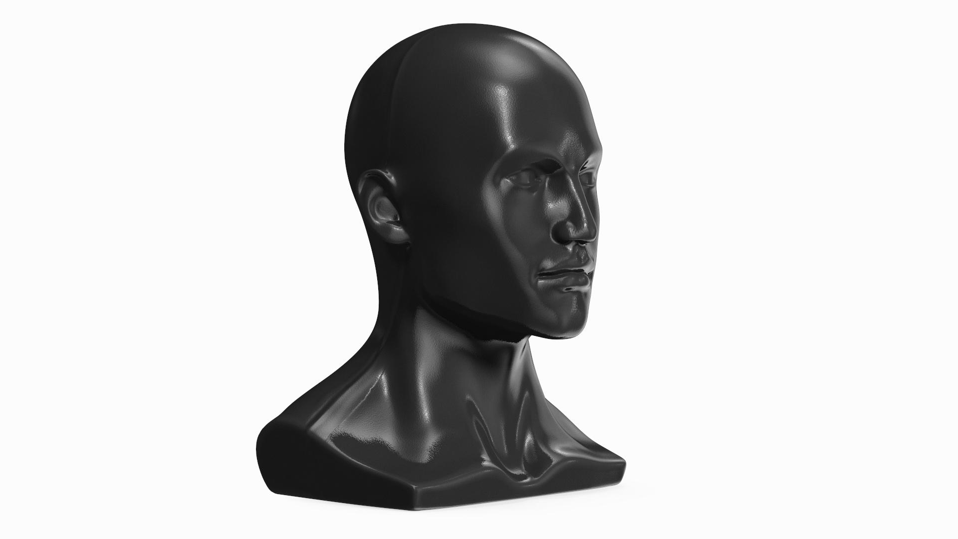 Black Male Mannequin Head 3D Model - TurboSquid 2211536