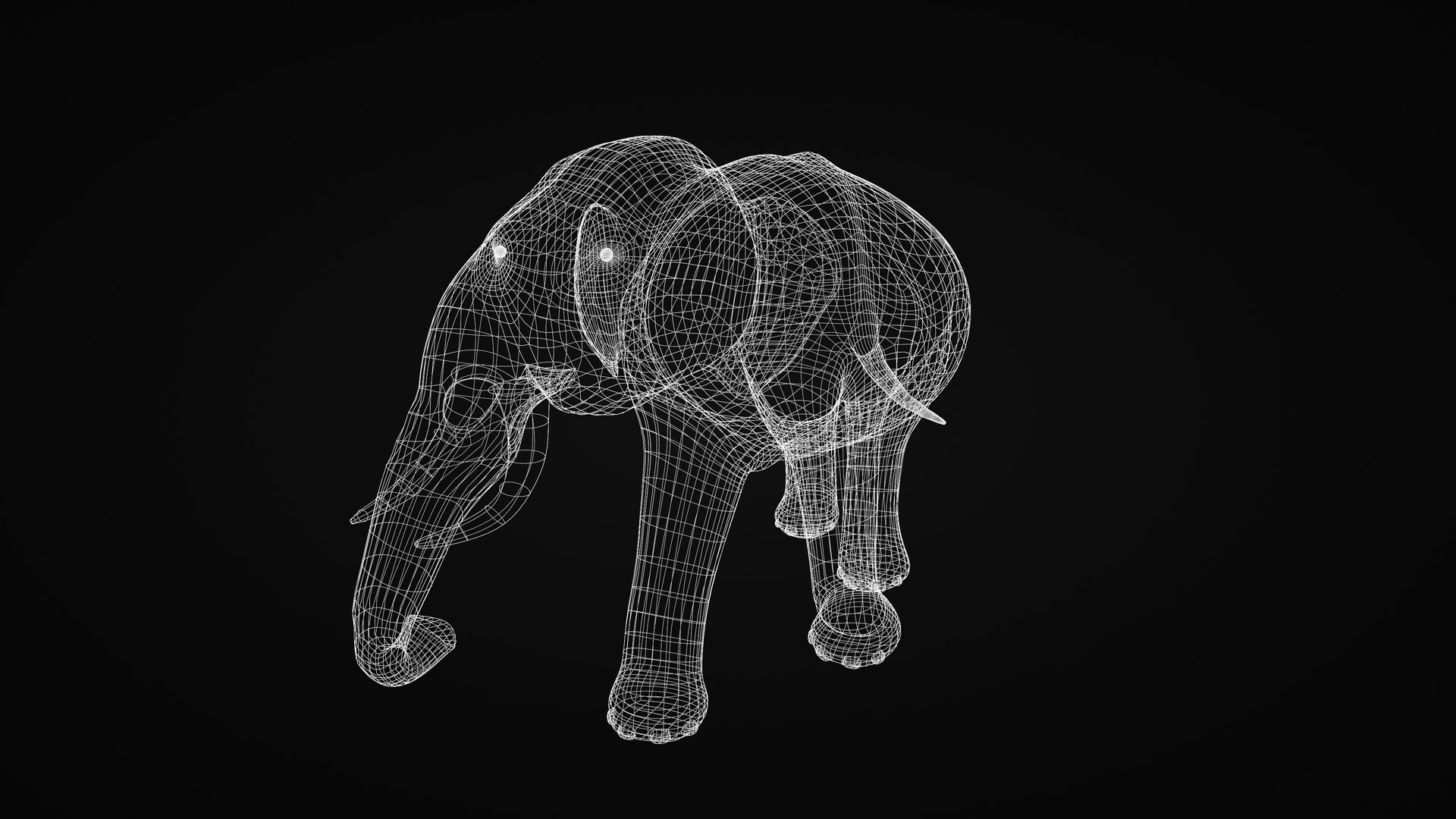 Realistic Elephant 3D Model 6 Animations Game Ready Unity Asset 3D ...