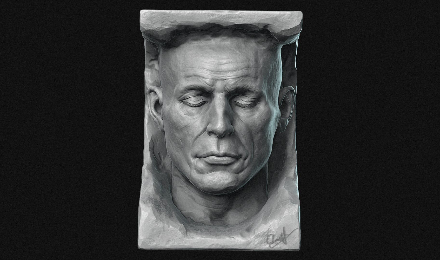 3D Man Stone Rock Model - TurboSquid 1335325