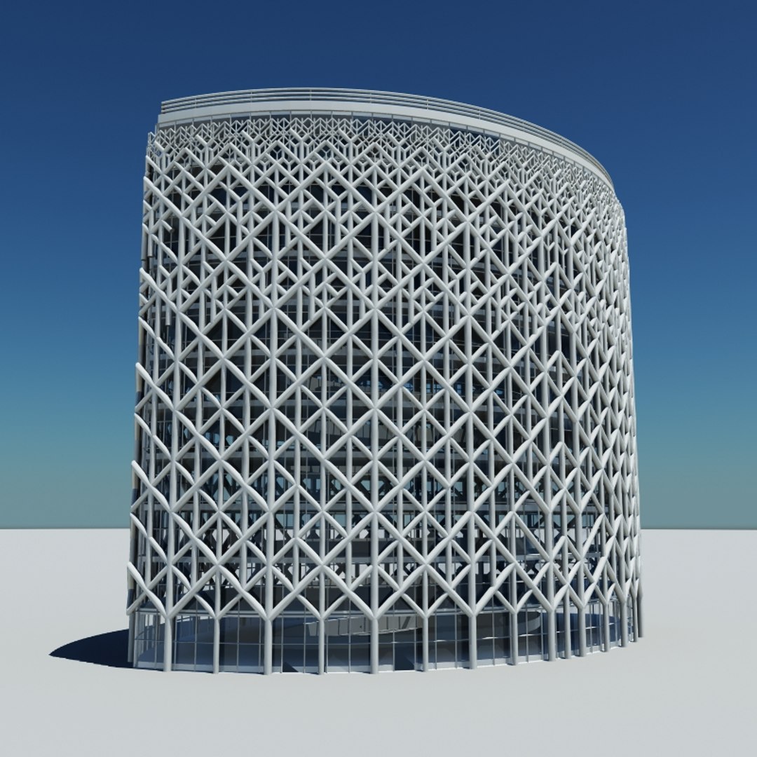 3d modern skyscraper model