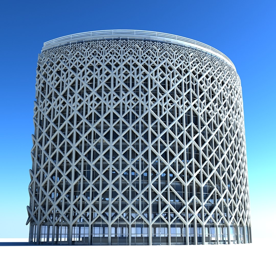 3d modern skyscraper model