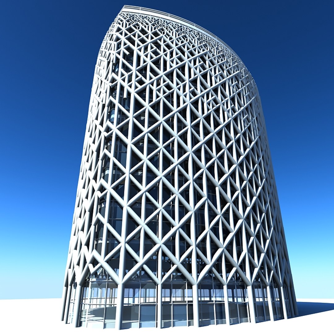 3d modern skyscraper model