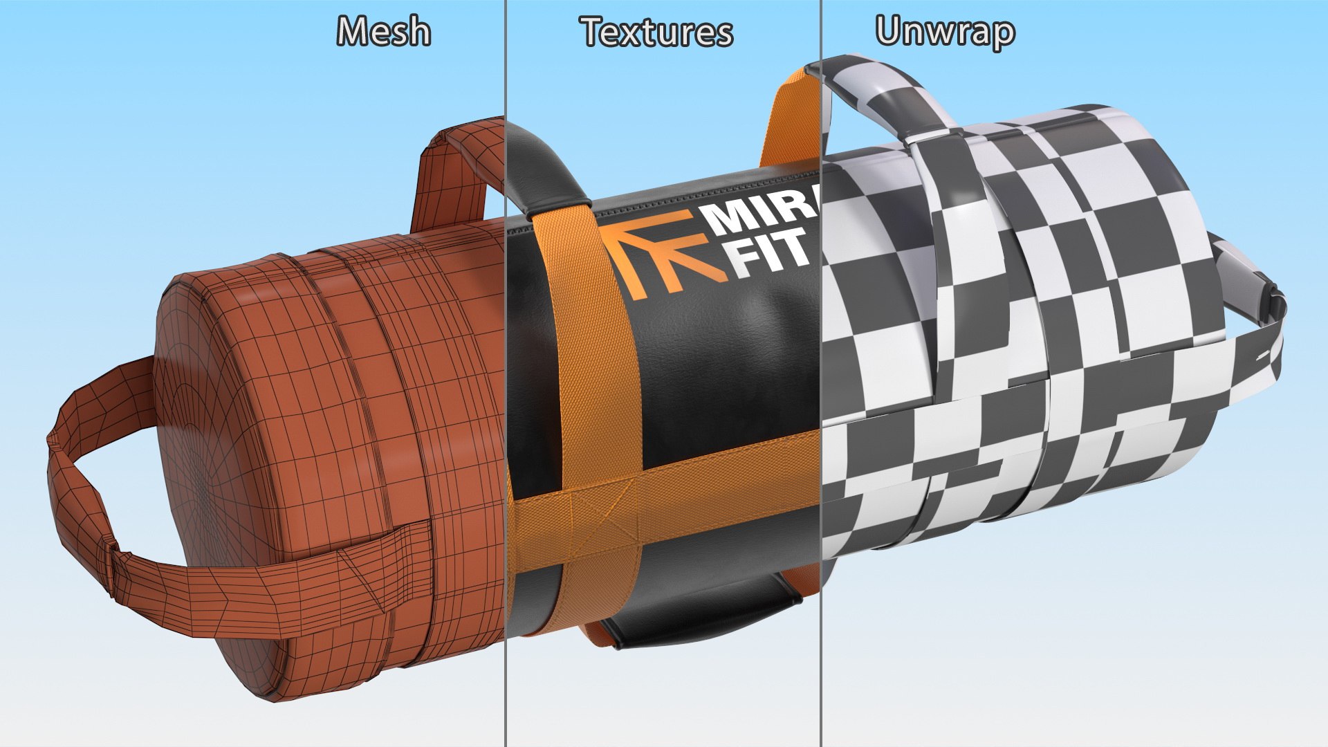 3D Mirafit Gym Power Bag 5kg Model - TurboSquid 1942225