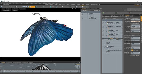 3D Animated Papilio Butterfly Flapping Wings Rigged for Modo model ...