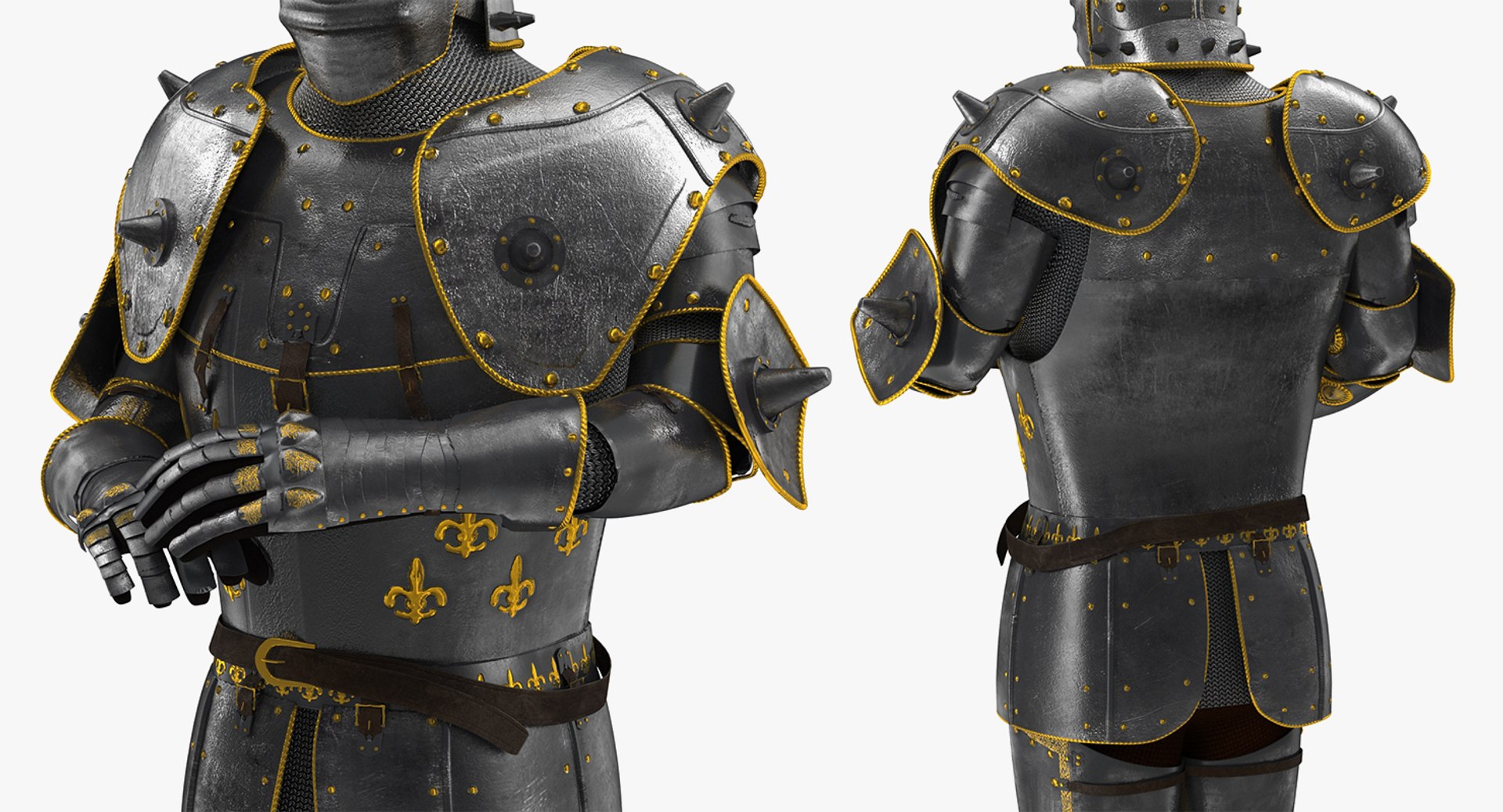 3D Medieval Knight Plates Armor Collection 3 model - TurboSquid 1839585