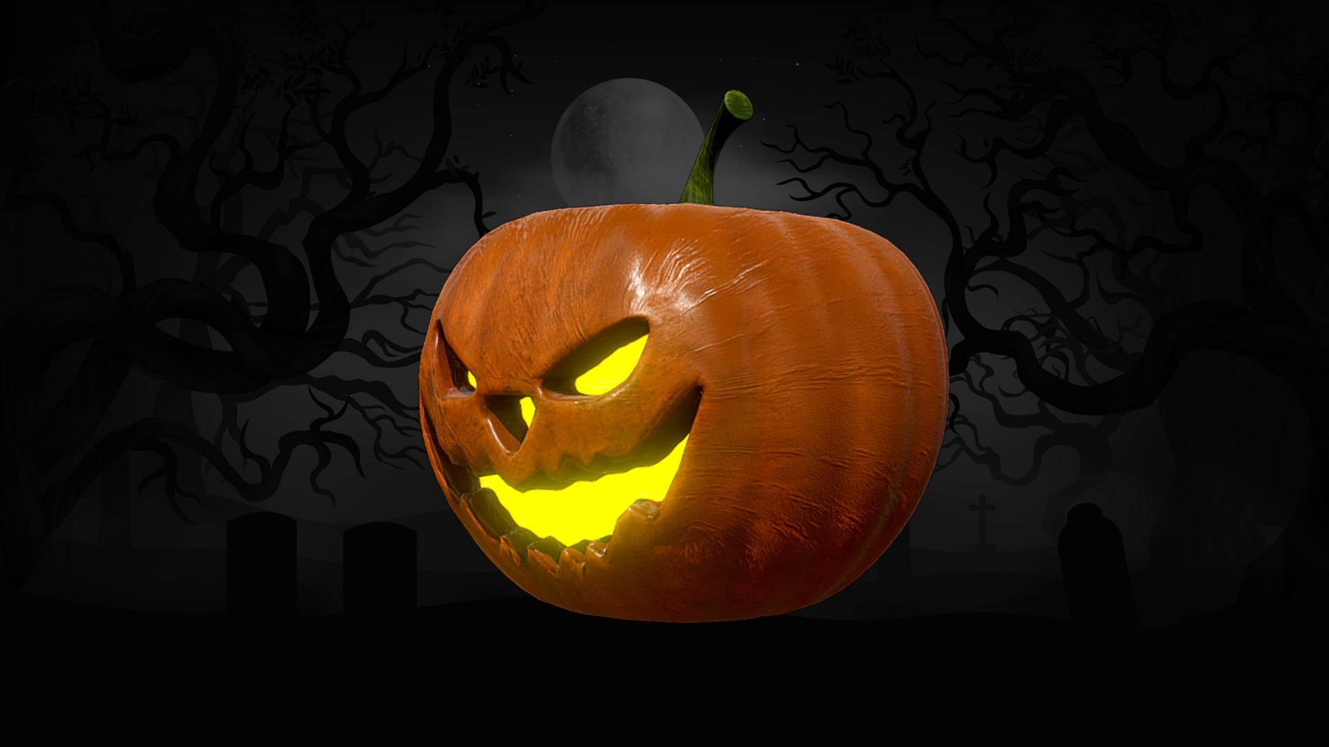 Halloween Pumpkin Head Vol 1 3D Model - TurboSquid 1881184