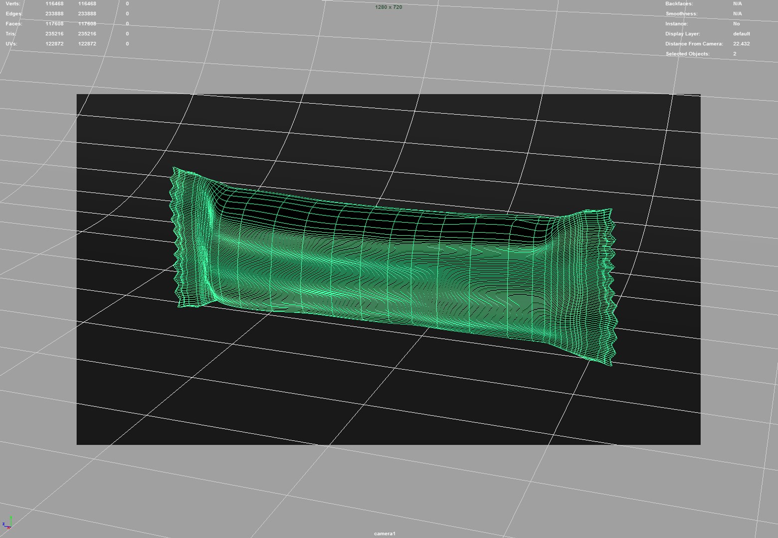 3d Model Chocolate Snack Package