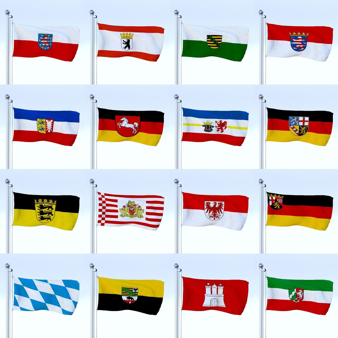 Pack Flags German 3D Model - TurboSquid 1230492