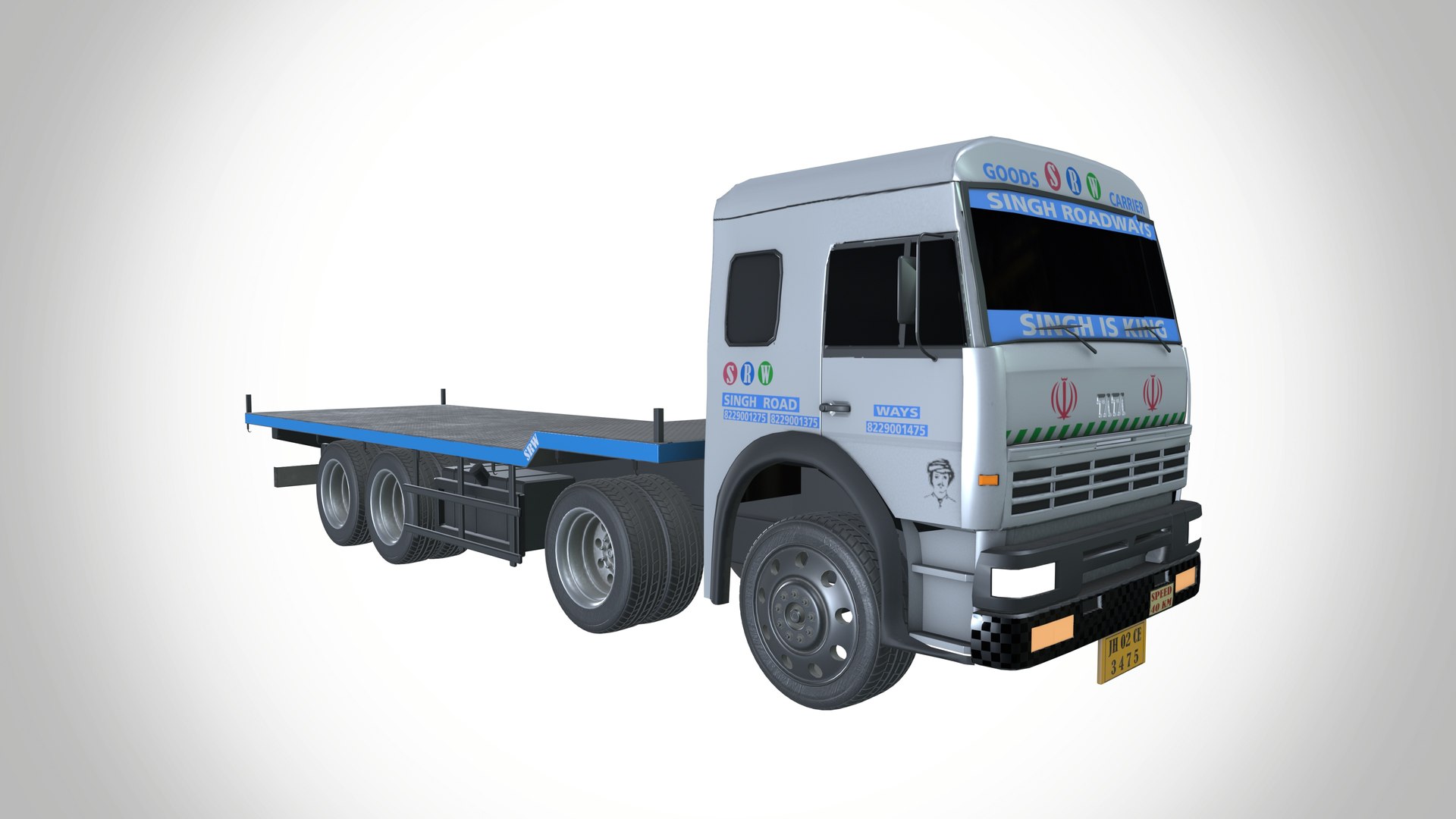Goods Carrier Truck 3D Model - TurboSquid 2271754