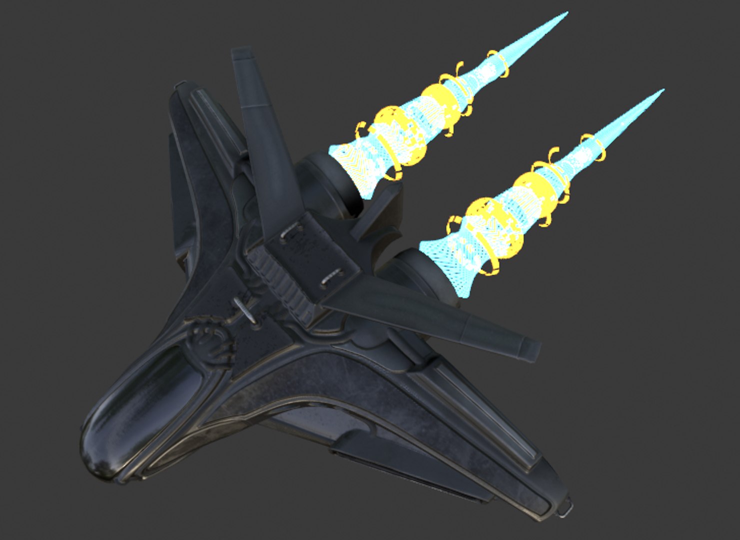 Intergalactic Spaceship 3D Model - TurboSquid 1528246