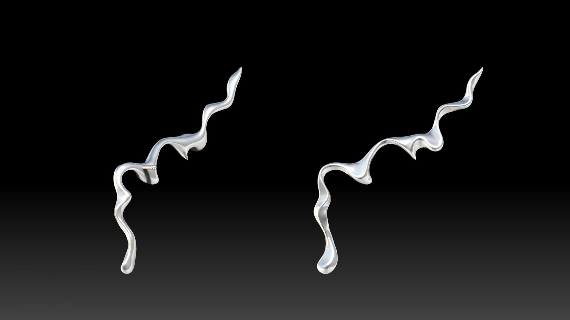 Free Water Earrings 3D - TurboSquid 2053674