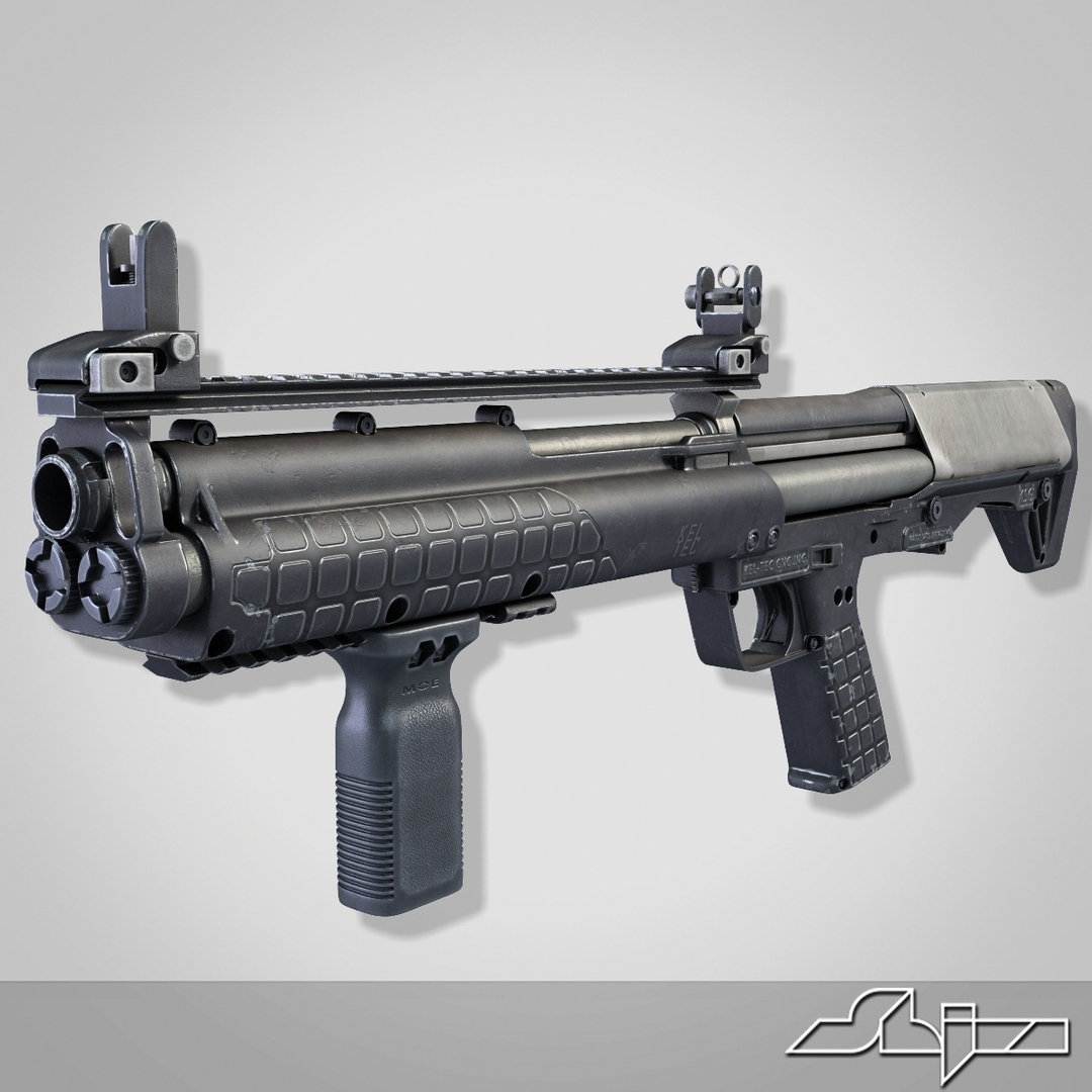 kel-tec ksg pump shotgun 3ds
