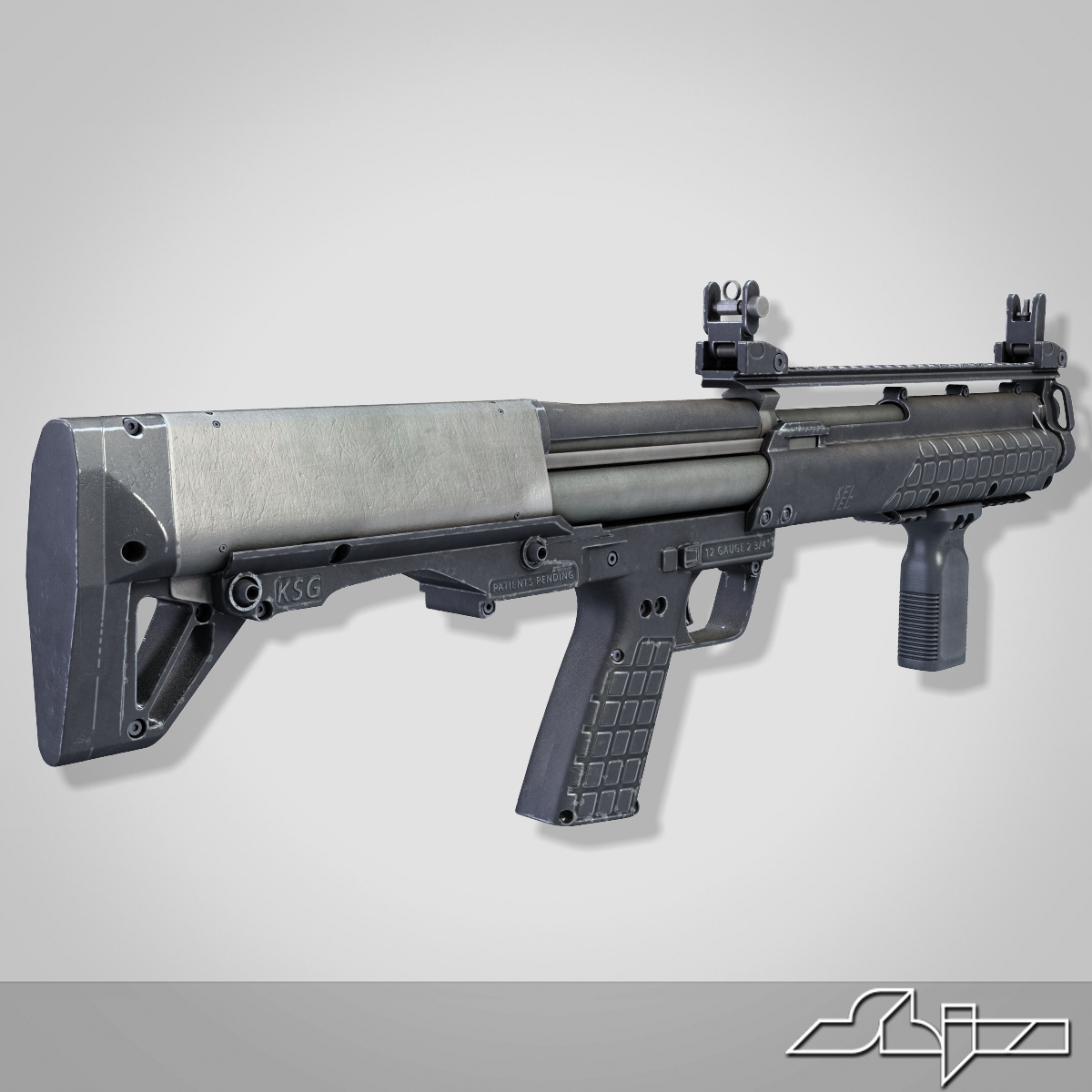 kel-tec ksg pump shotgun 3ds