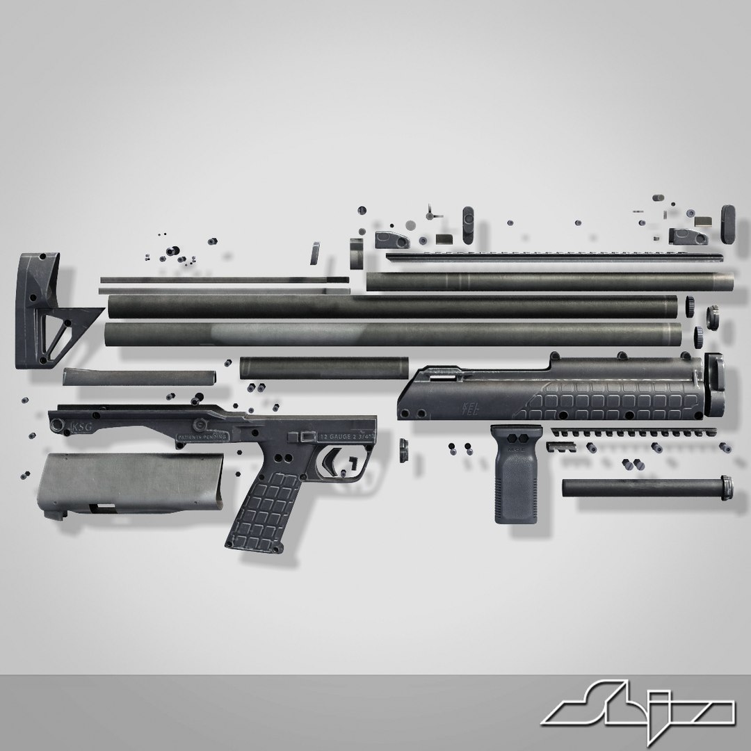 kel-tec ksg pump shotgun 3ds