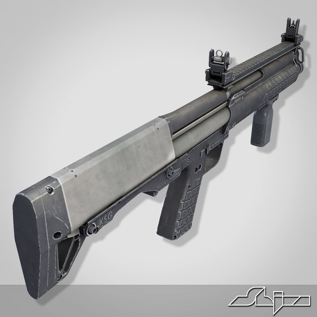 kel-tec ksg pump shotgun 3ds