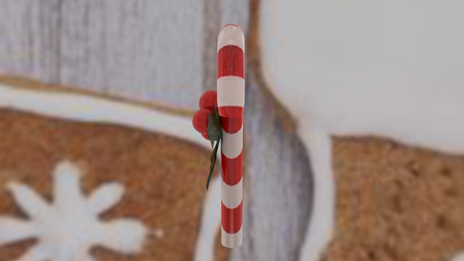 3D Christmas Candy cane - TurboSquid 1988074