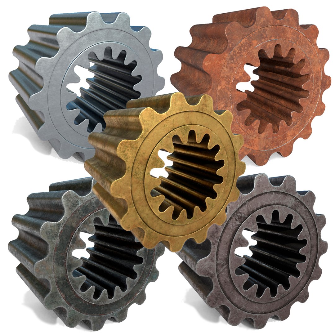 3D Realistic Metalic Gears - TurboSquid 1698753