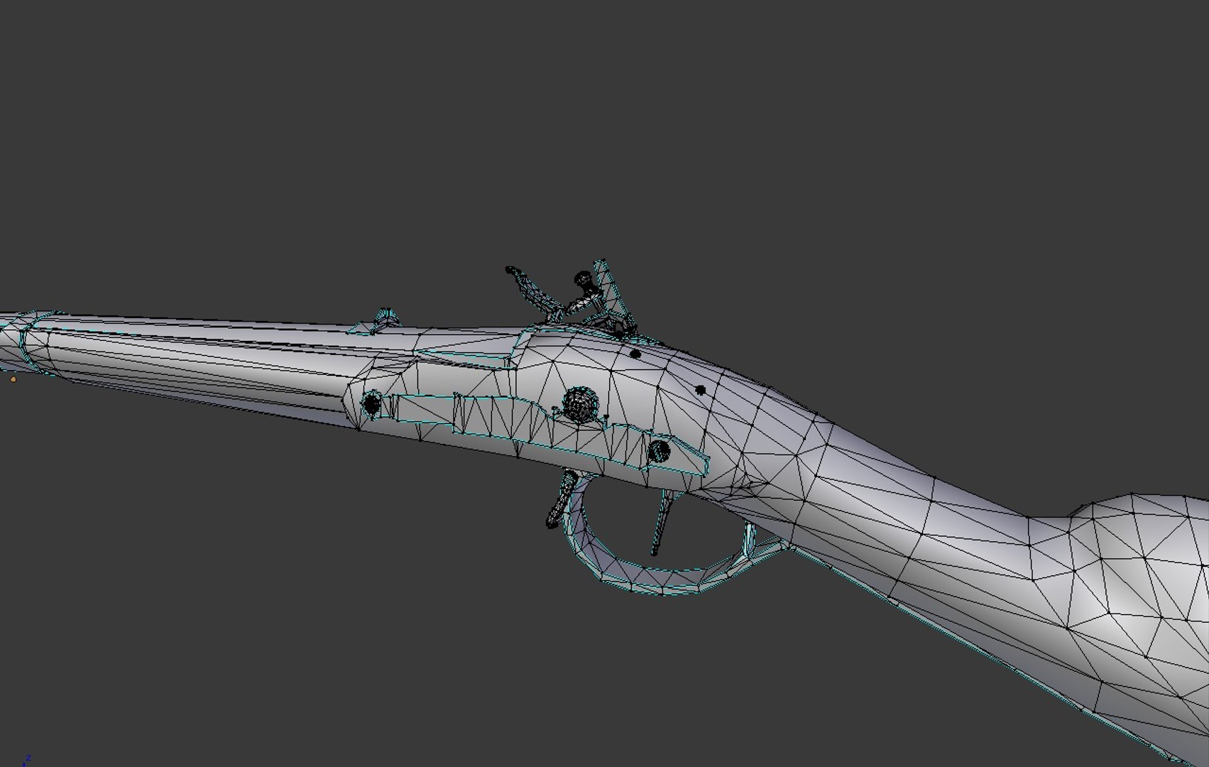 3D Model Musket Flintlock Flint - TurboSquid 1297532