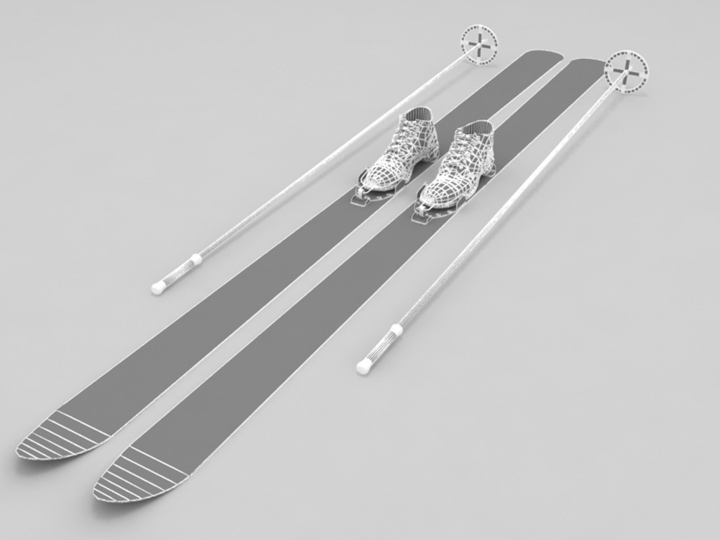 3d Model Skis