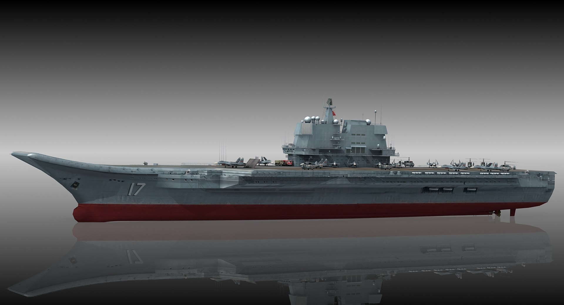 Chinese aircraft carrier cv-17 model - TurboSquid 1414332