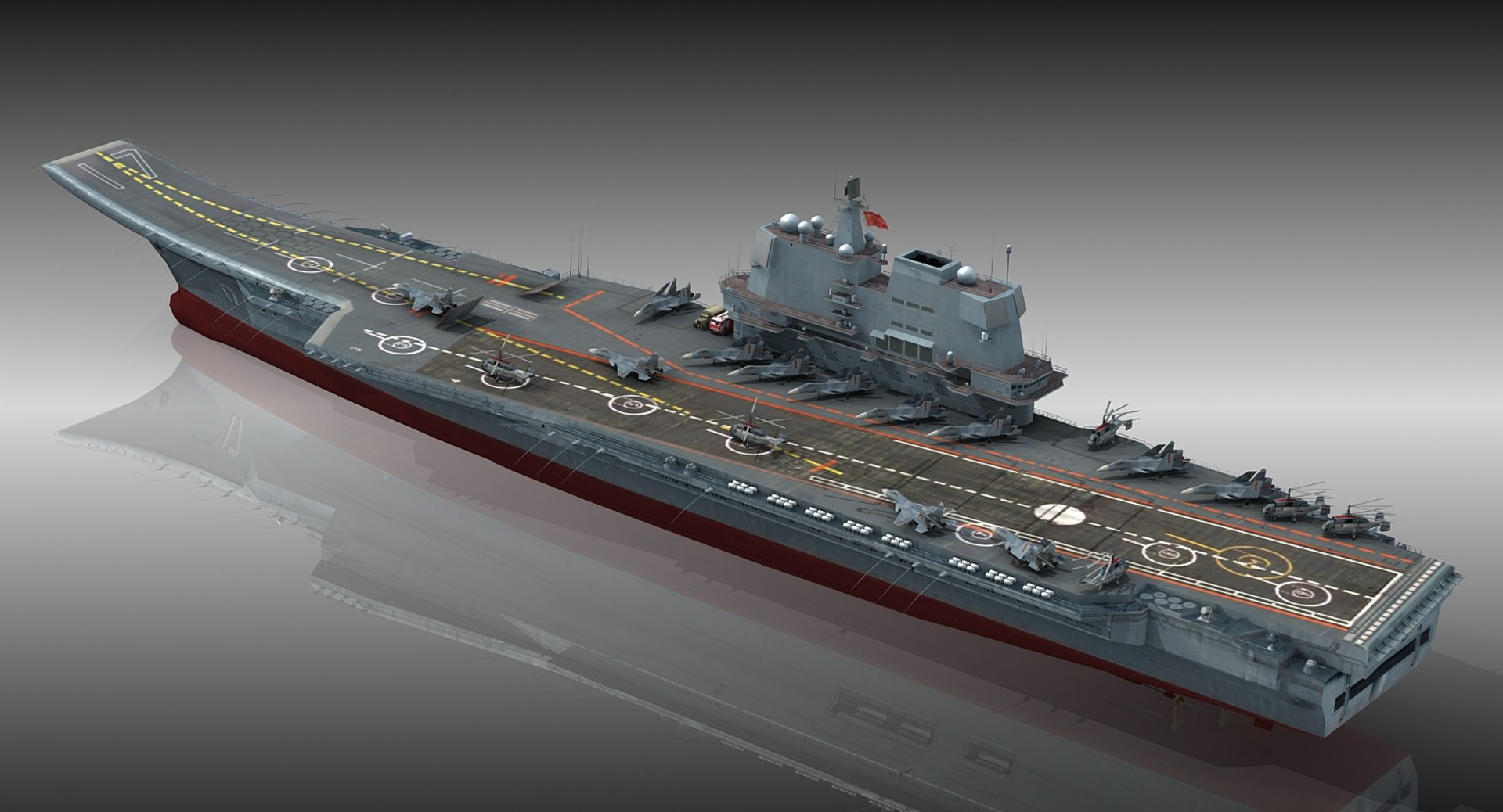 Chinese aircraft carrier cv-17 model - TurboSquid 1414332