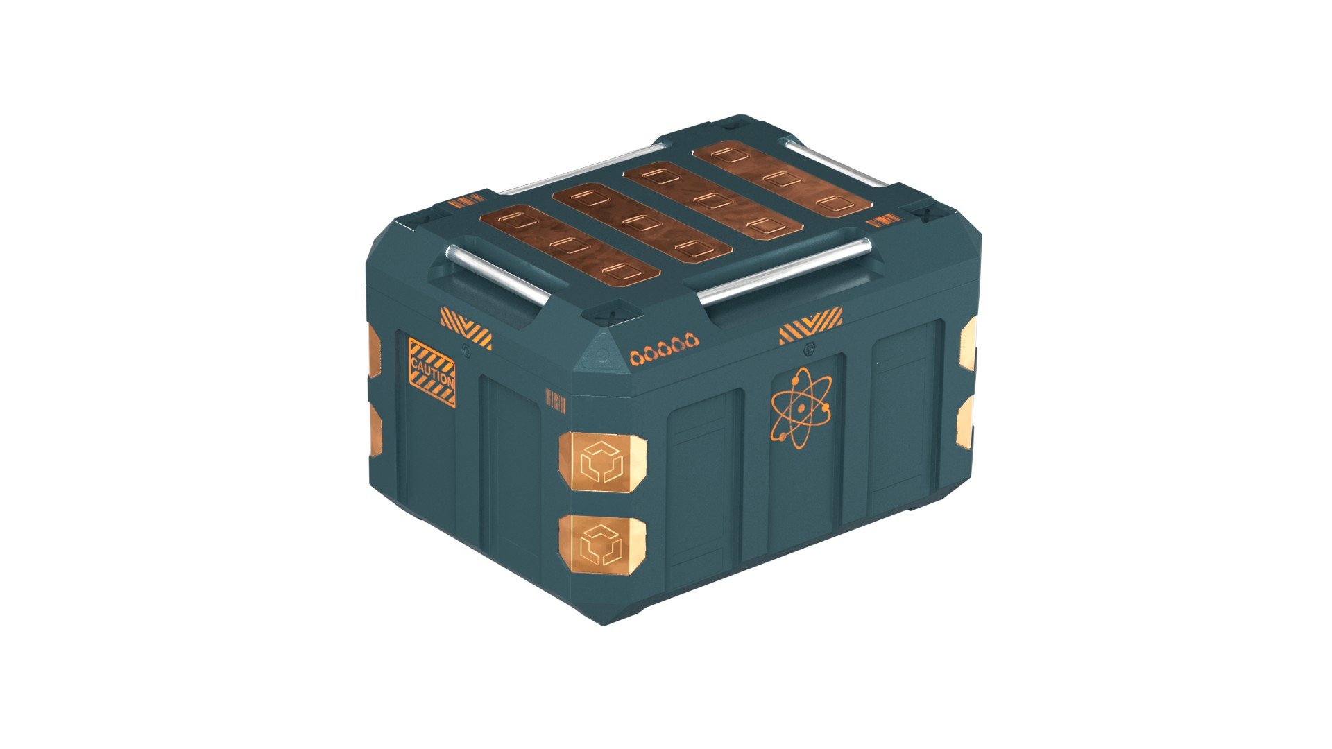 3D Model Sci Fi Storage Crates - Pack Of 3 Different Sizes With 1 ...
