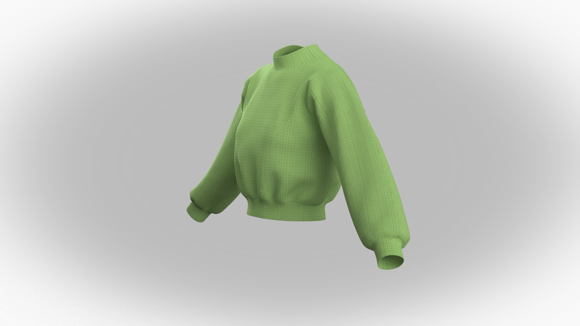 Women Crop Sweater 3D Model Model - TurboSquid 2519822