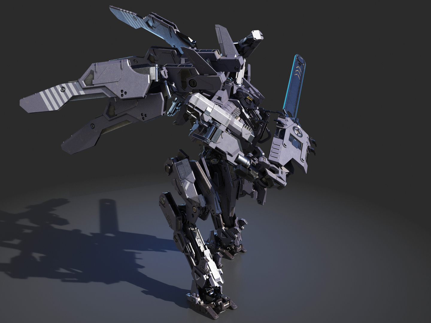 Mech robot model - TurboSquid 1671412