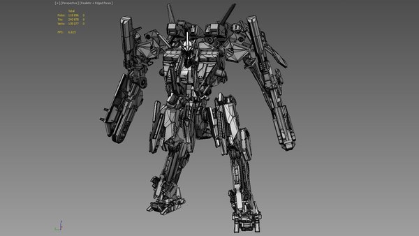 Mech robot model - TurboSquid 1671412