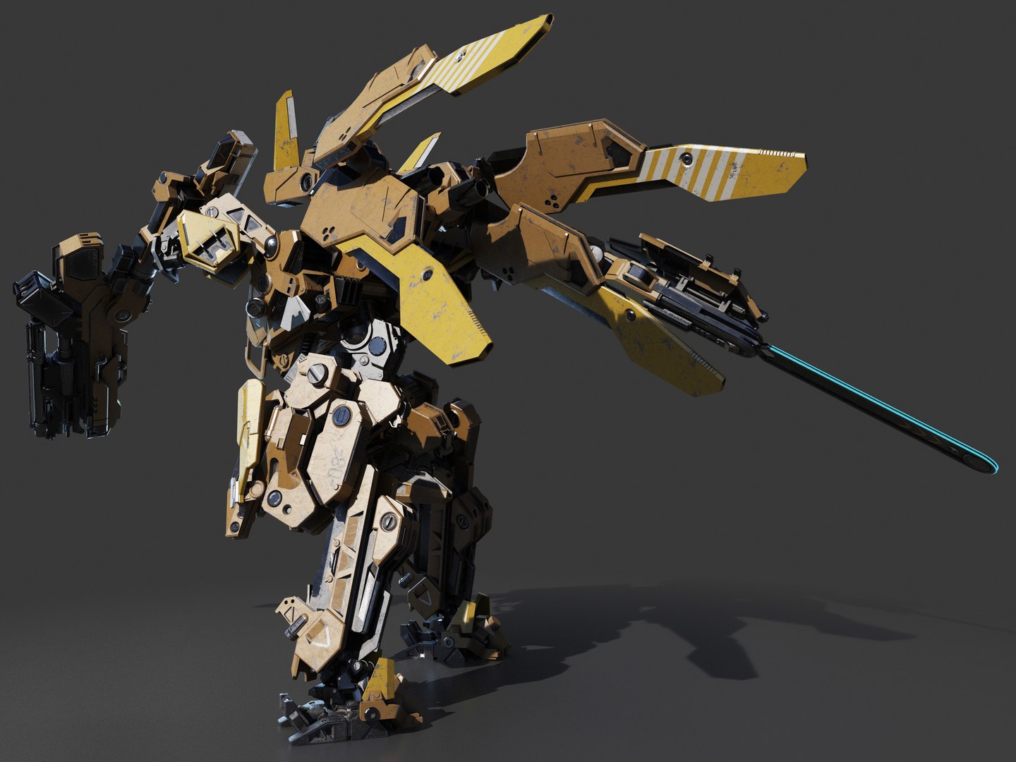 Mech Robot Model - TurboSquid 1671412