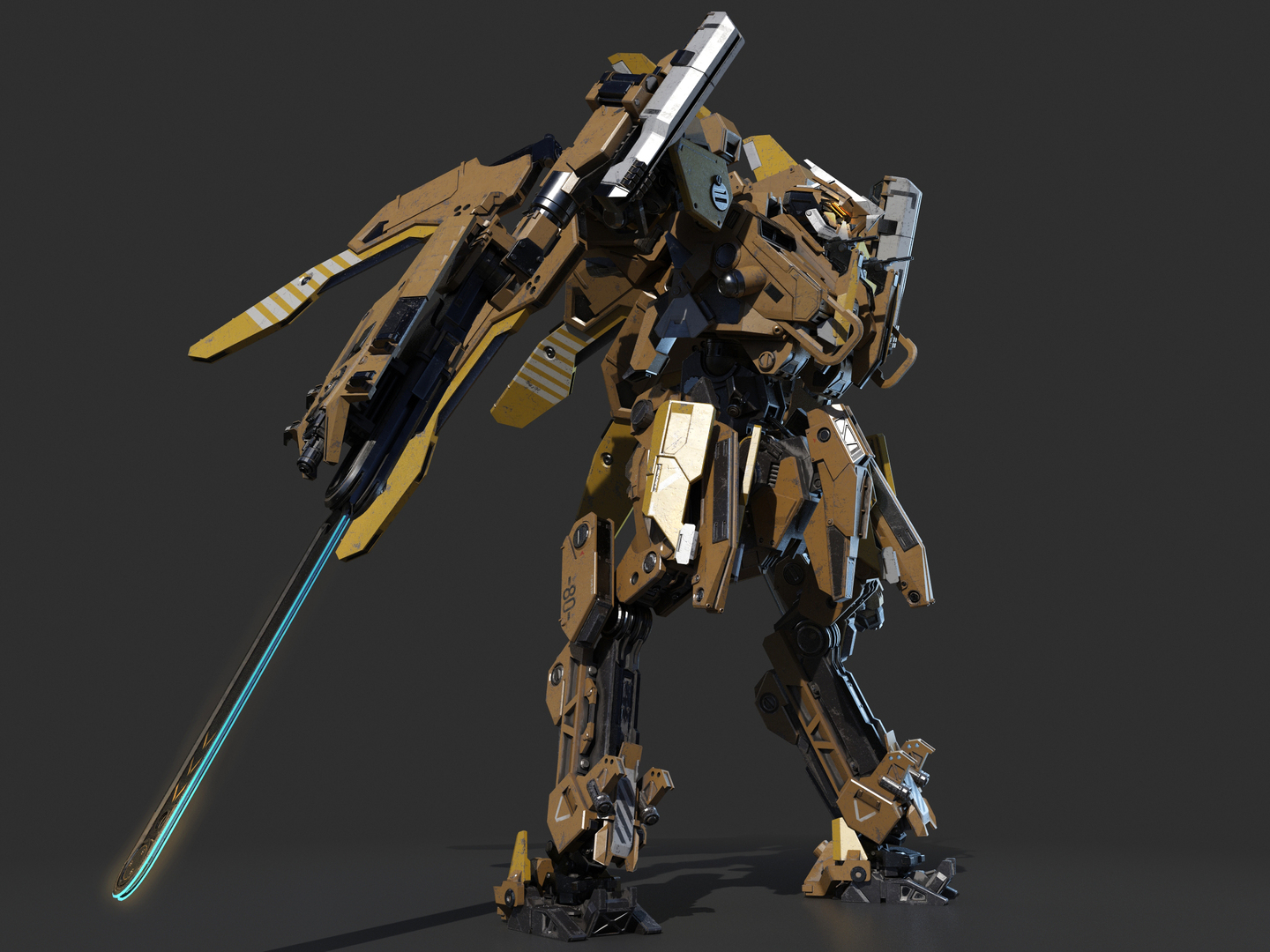 Mech robot model - TurboSquid 1671412