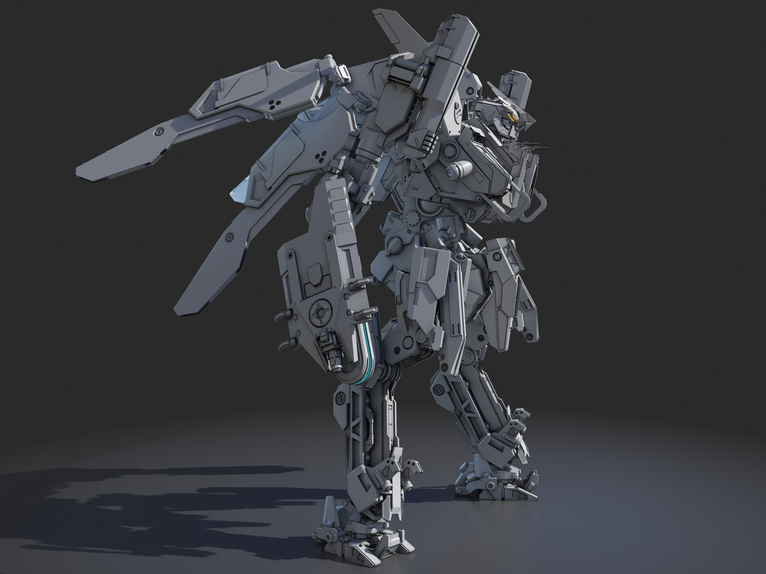Mech robot model - TurboSquid 1671412