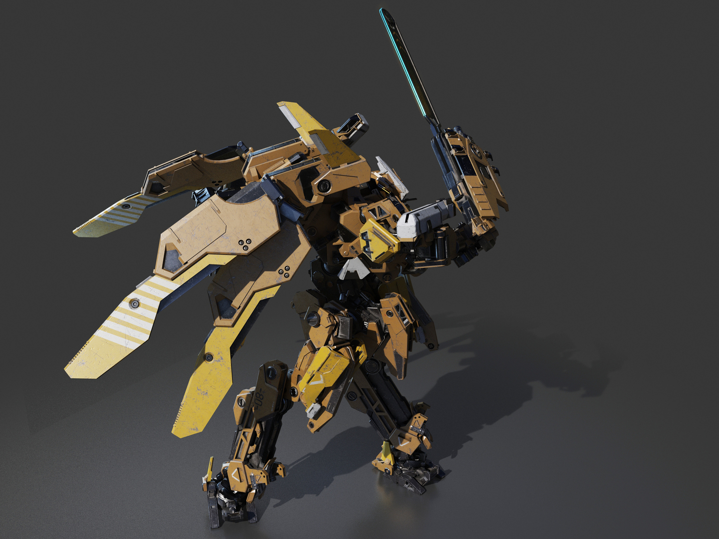 Mech robot model - TurboSquid 1671412