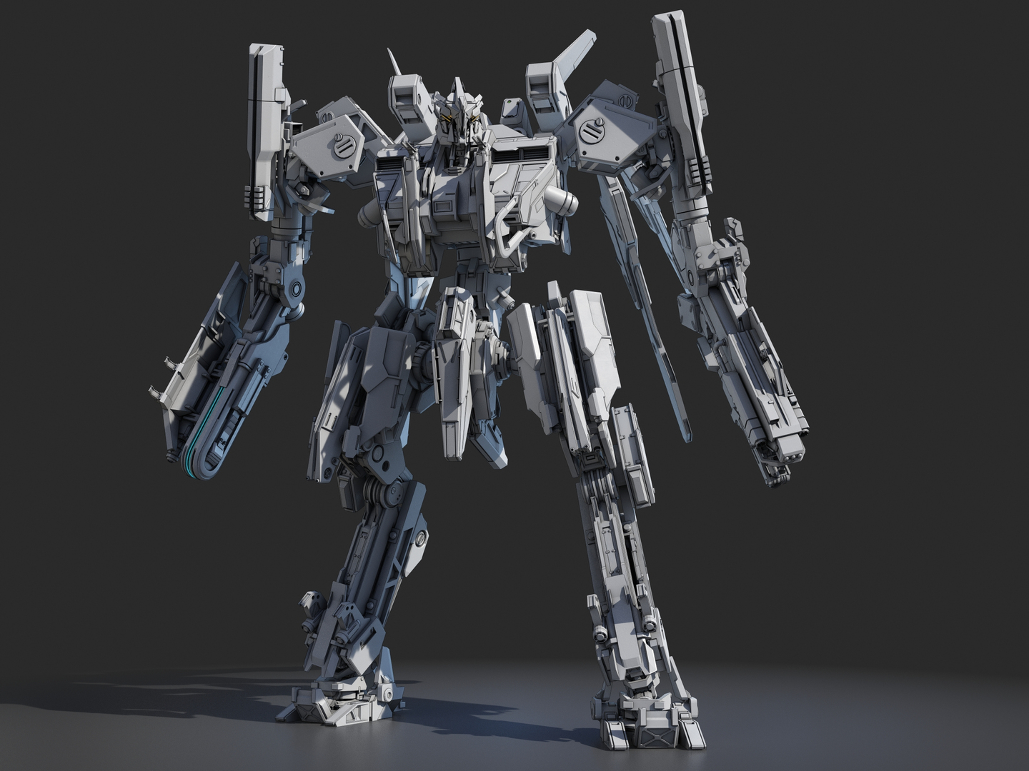 Mech robot model - TurboSquid 1671412