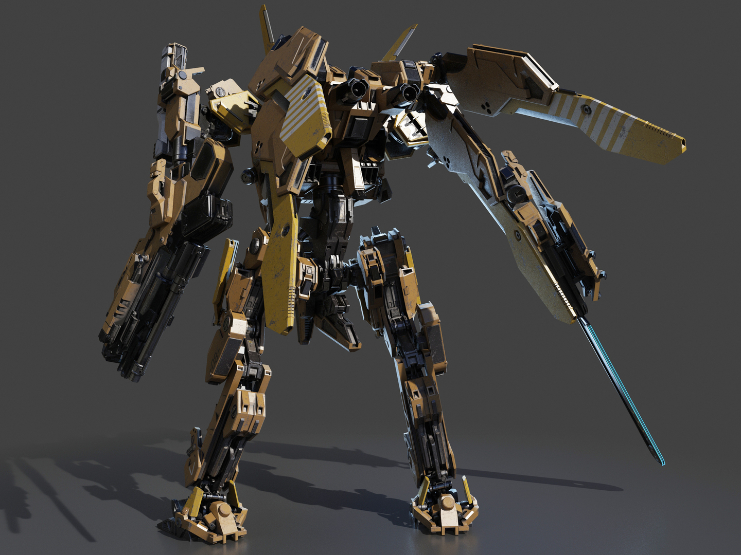 Mech robot model - TurboSquid 1671412